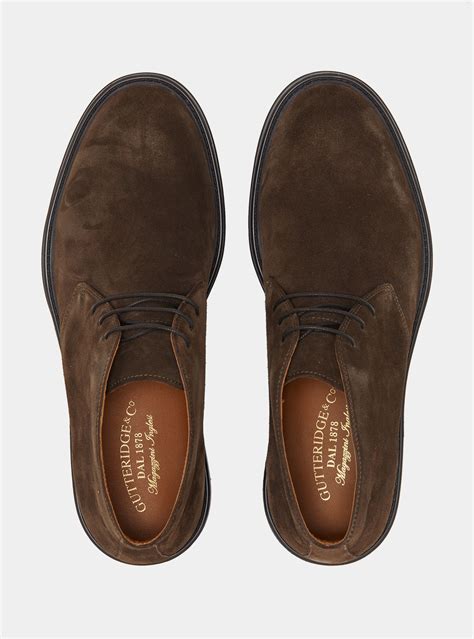 Gutteridge Polacchini In Suede Unisex Marrone Taglia 42