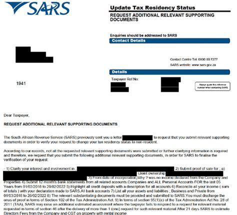Sars Non‑resident Tax Status Guide For Expats