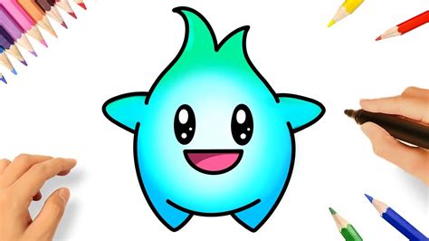 Comment Dessiner Lumalee Étoile Bleue 🌟 Super Mario Bros Youtube