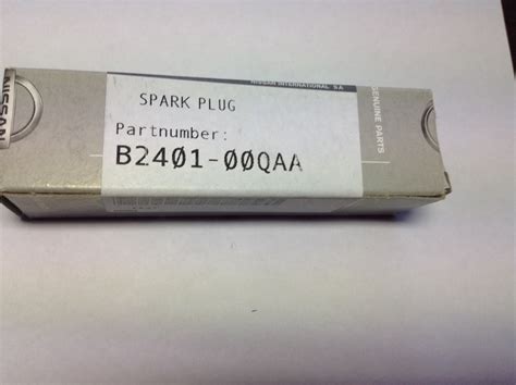B240100QAA Свеча зажигания 4619 NISSAN INFINITI | Запчасти на DRIVE2