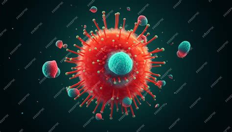 Premium Photo 3d Icon Viral Cell Bacterium S
