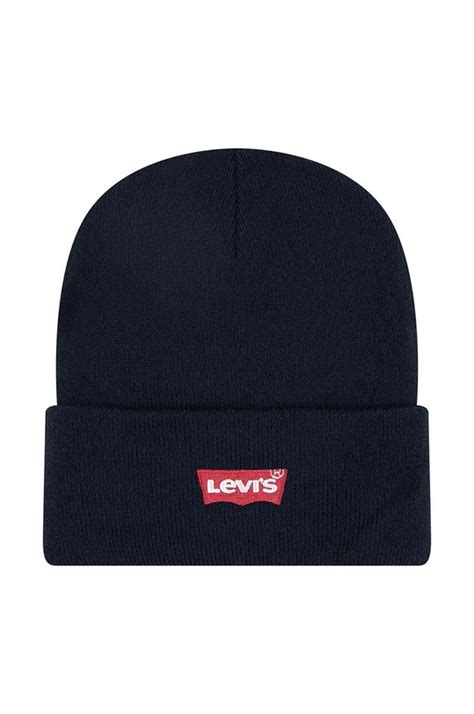 Дитяча шапка Levis Lan Levis Core Batwing Beanie колір чорний 9a8620