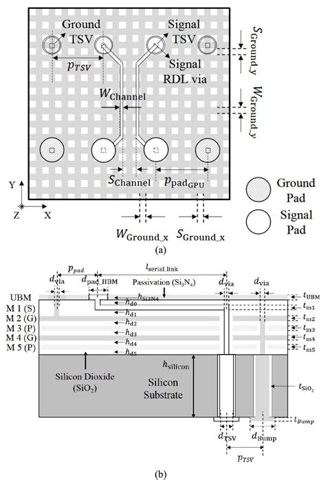 A Top View Of The Silicon Interposer For High Speed Serial