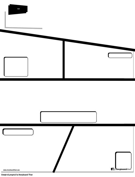 Foaie De Lucru Simplă Cu Benzi Desenate Storyboard