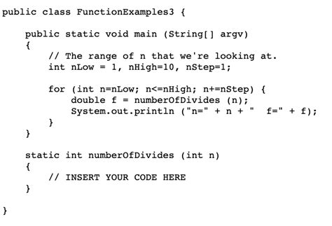 Solved Public Class Functionexamples Public Static Void Chegg