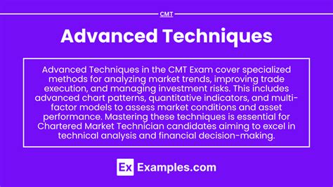 Advanced Techniques Notes And Practice Questions Cmt Examples
