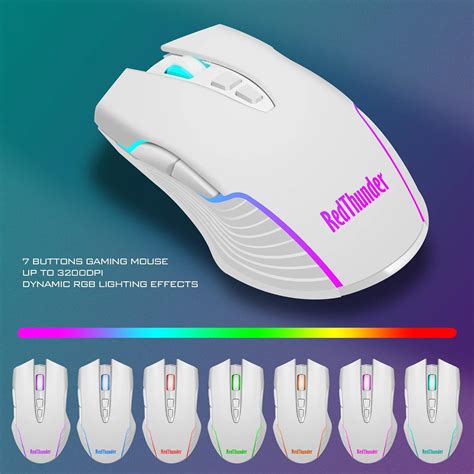 RedThunder K Wireless Gaming Keyboard And Mouse Combo LED Backlit Rechargeable MAh Battery