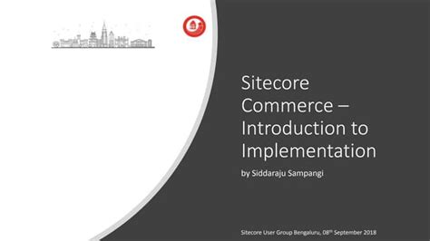 Sug Bangalore Sitecore Commerce Introduction Ppt
