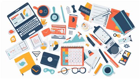 Efficient Task Management And Time Planning Concept Image Stock Vector Illustration Of