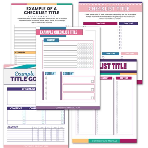Checklists Canva Template Creators Content Club