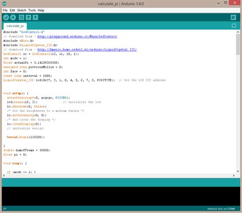 Pibot Calculating Pi With An Arduino Uno Trybotics