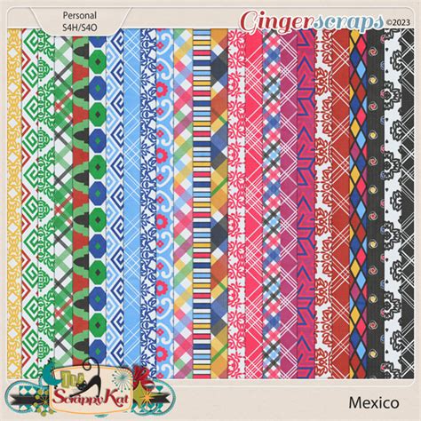 Gingerscraps Kits Mexico Kit By The Scrappy Kat