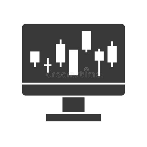 Candlestick Chart Data Report Or Stock Market Icon Concept Editable