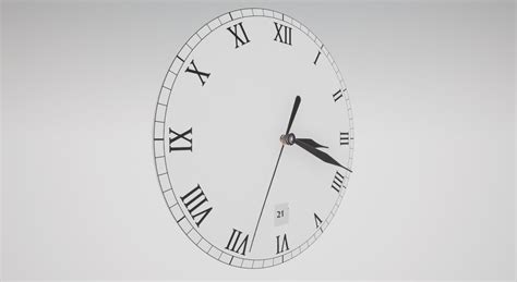 3d Model Universal Analogue Clock Blueprint For Unreal Engine 4 Vr Ar Low Poly Cgtrader