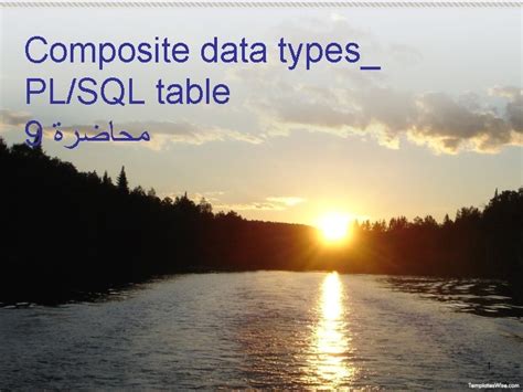 Composite Data Types Plsql Table 9 1 Composite