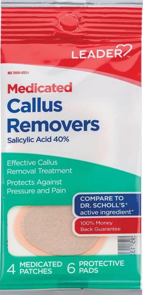 Leader Medicated Callus Remover With Salicylic Acid Calluses And Toe