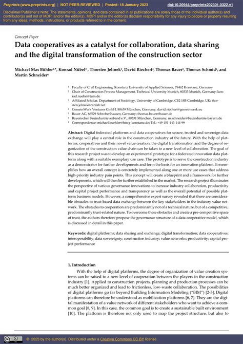 Pdf Data Cooperatives As A Catalyst For Collaboration Data Sharing