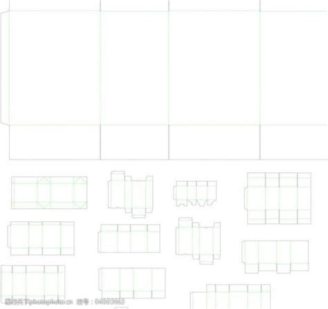 纸盒刀模图图片免费下载 纸盒刀模图素材 纸盒刀模图模板 图行天下素材网