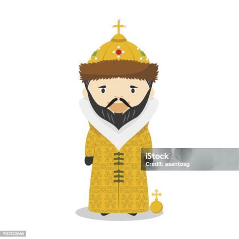 러시아 만화 캐릭터의 Ivan Iv 벡터 일러스트입니다 아이 들 역사 컬렉션입니다 고대의에 대한 스톡 벡터 아트 및 기타 이미지 Istock