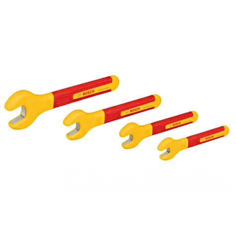 Bosch Professional 4pcs Vde Spanner Wrench Set 1600a02ne8 Gigatools