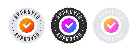 Approval Check Mark Confirmation Badges Verification Checkbox Icons Vector Illustration