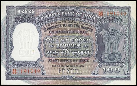 100 Indian Rupees Note 1953world Banknotes And Coins Pictures Old