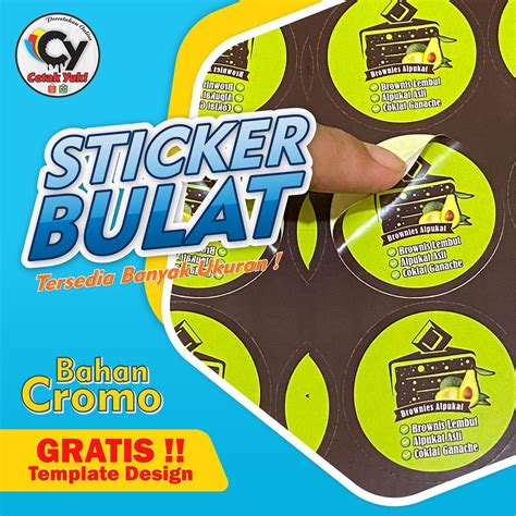 Jual Cetak Stiker Kemasan Cetak Stiker Cutting Cetak Stiker Bulat Cetak Stiker Kotak