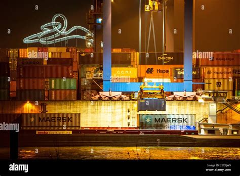 Container Terminal Gateway West Terminal Logport 2 Cargo Ship In