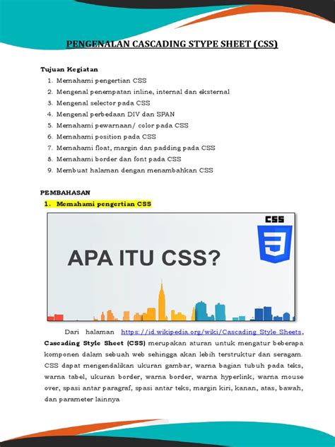 09 Pengenalan Css Pdf