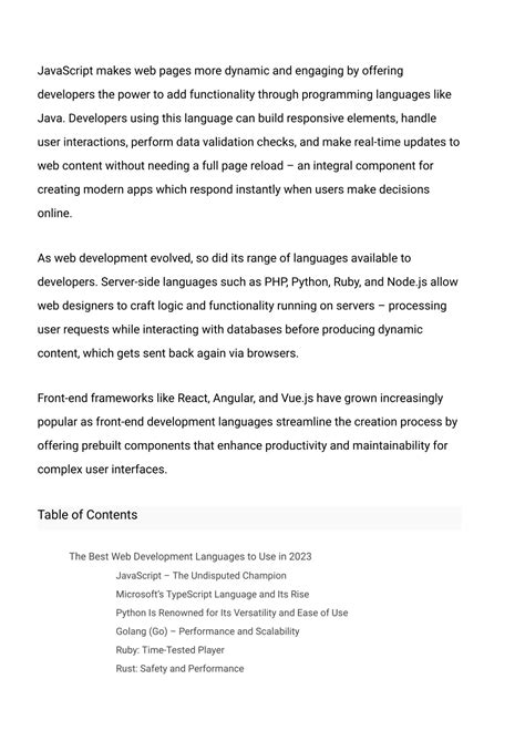 Ppt What Are The Best Web Development Languages To Use In 2023 Powerpoint Presentation Id