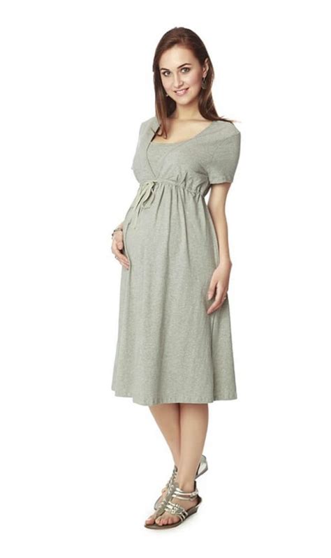 Grey Maternity Dress