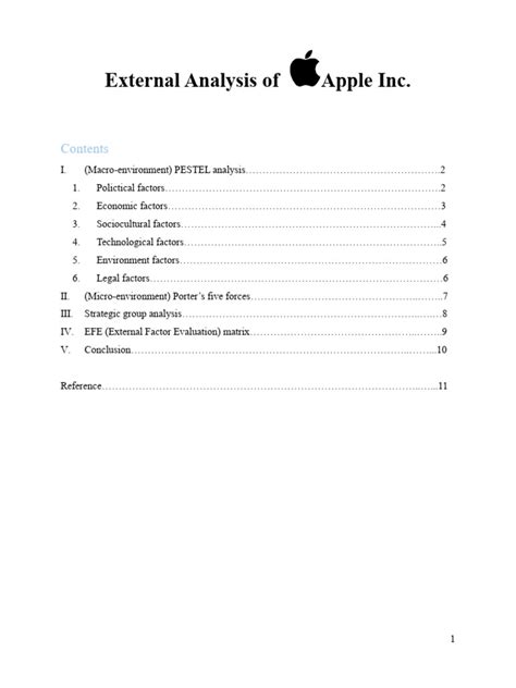 Apple Inc External Analysis Report Pdf Apple Inc Smartphone
