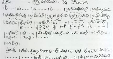Sinhala Notation Sinhala Piano Notes Sinhala Keyboard Notations