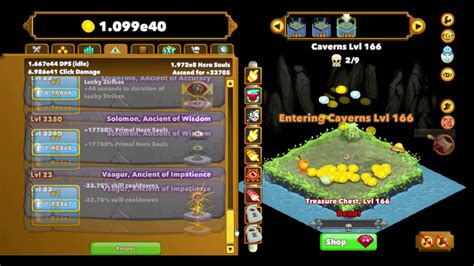 Clicker Heroes Gold Chart