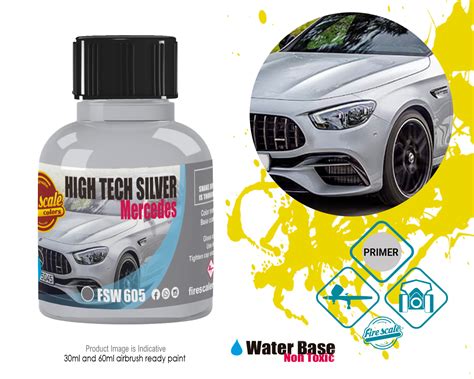 High Tech Silver Mercedes Dmodelkits