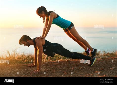 Sometimes You Need That Extra Pushfull Length Shot Of An Attractive Young Woman On Top Of Her