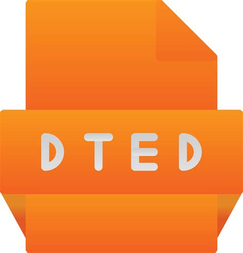 Dted File Format Icon 15831034 Vector Art At Vecteezy