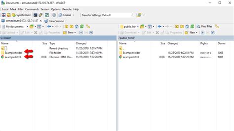 Transferring Files Using The Winscp Ftp Client Hostarmada