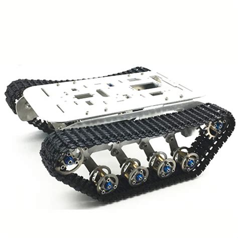 Jmt Aluminum Alloy Smart Robot Tank Chassis Kits Rc Tracked Car Rc Toy