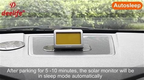 Deelife Tpms Solar Tyre Pressure Monitoring Control System With 4 Wheel Tire Sensor For Car Tmps