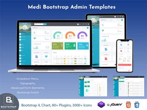 medi bootstrap admin templates 18 bootstrap admin template