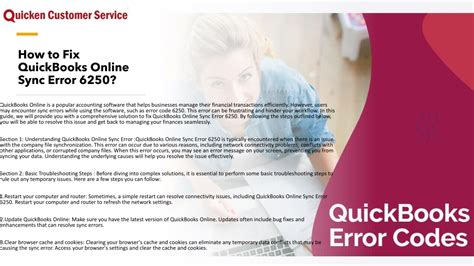 PPT How To Fix QuickBooks Online Sync Error PowerPoint Presentation ID