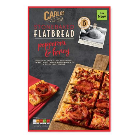 Pepperoni And Honey Stonebaked Flatbread Aldi Uk