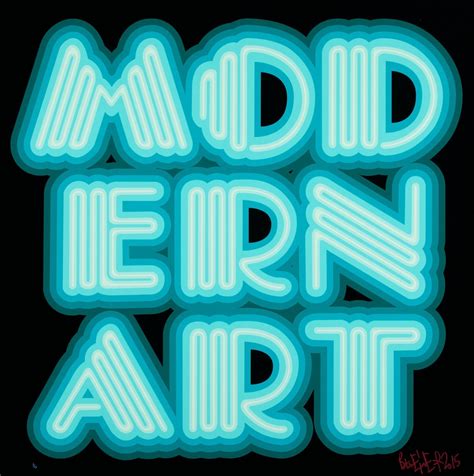 Ben Eine Modern Art Teal 2015 Artsy