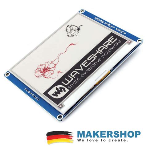 waveshare 4 2 farb e ink e paper 400x300 spi lcd display modul raspberry arduino 13454