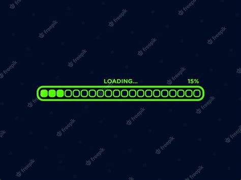 Premium Vector Loading Progress Bar Icon Vector Template