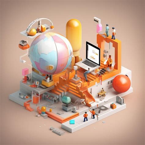 premium photo 3d rendered optimization web analytics