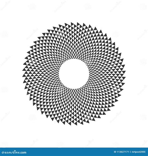 Circular Fractal Design Element Stock Vector Illustration Of Motion Fractal 113627171