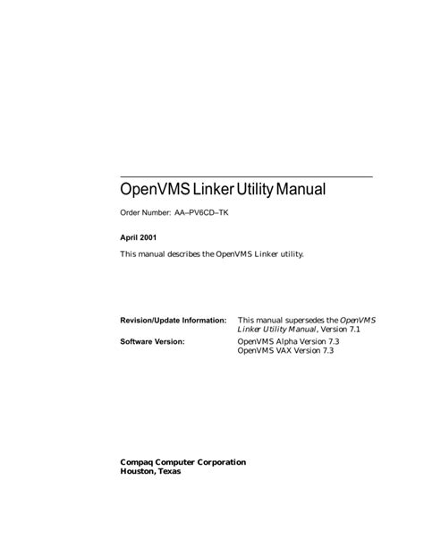 5 Vms Linker Utility