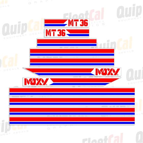 Moxy Mt36 Mid 1990s Model Decal Set Truck And Equipment Decals